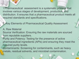 MQC-Assessment Of Pharmaceutical Quality | PPTX
