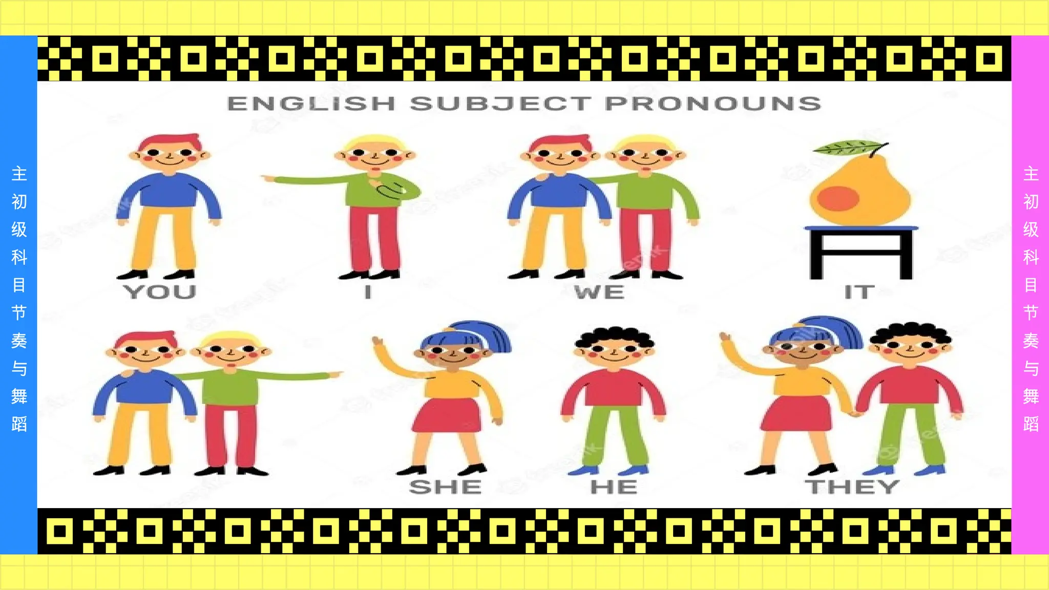Subject & object pronoun material for elementary | PPT