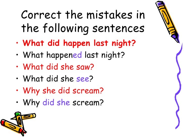 Subject object questions