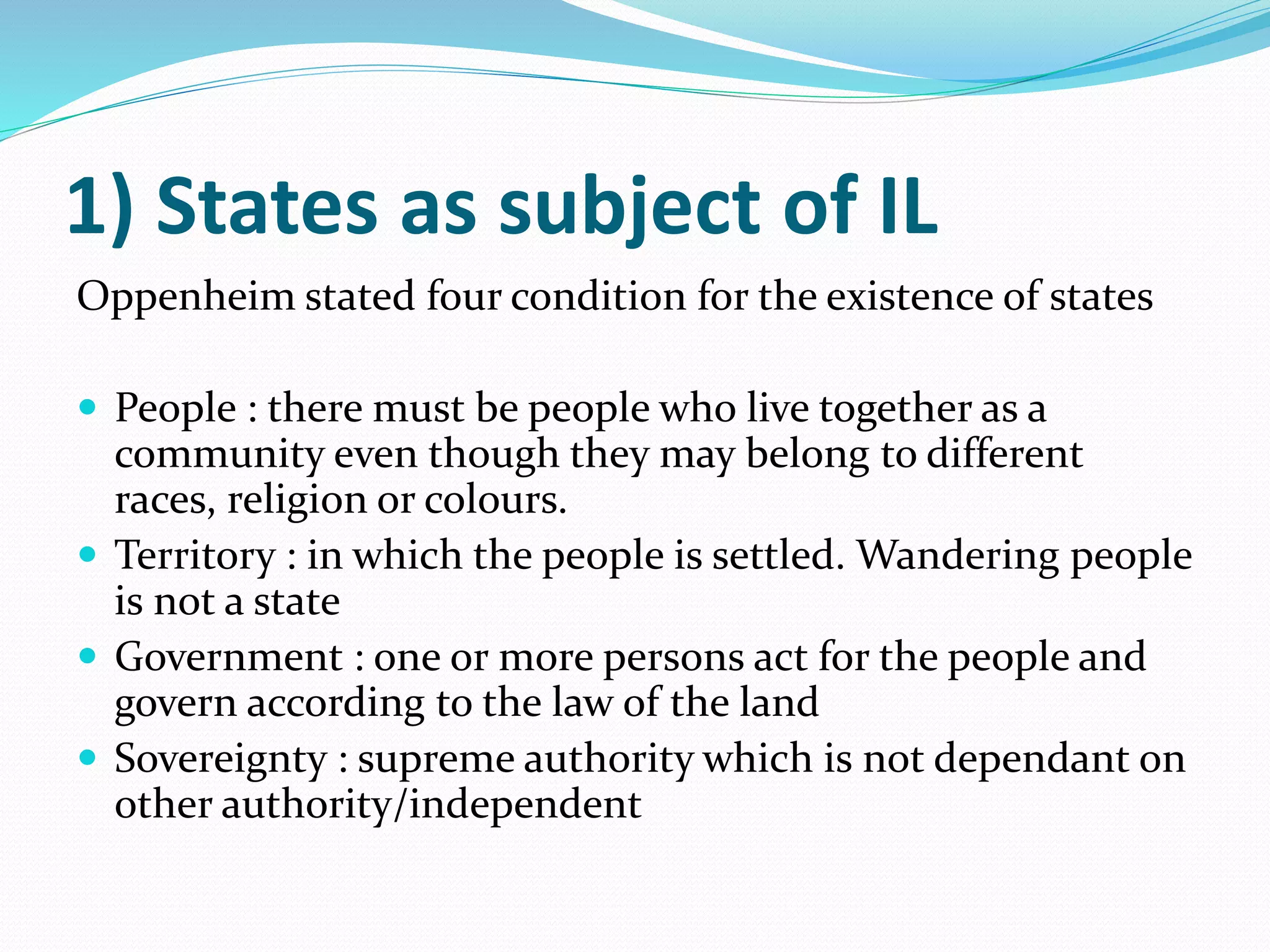 Subject of International law & legal personality | PPTX