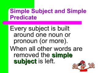 Subject + Predicate | PPT