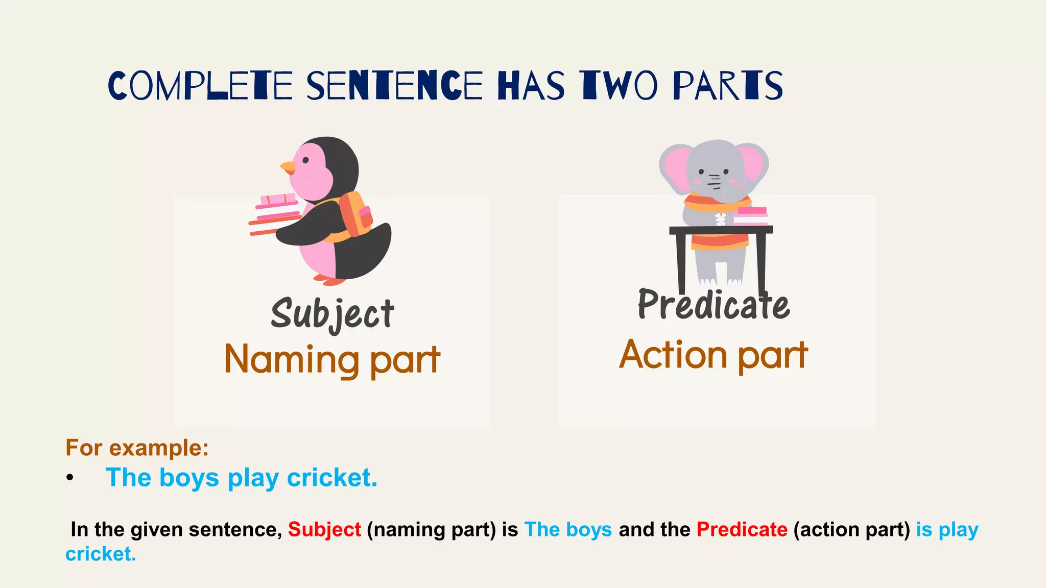 Subject predicate | PPT
