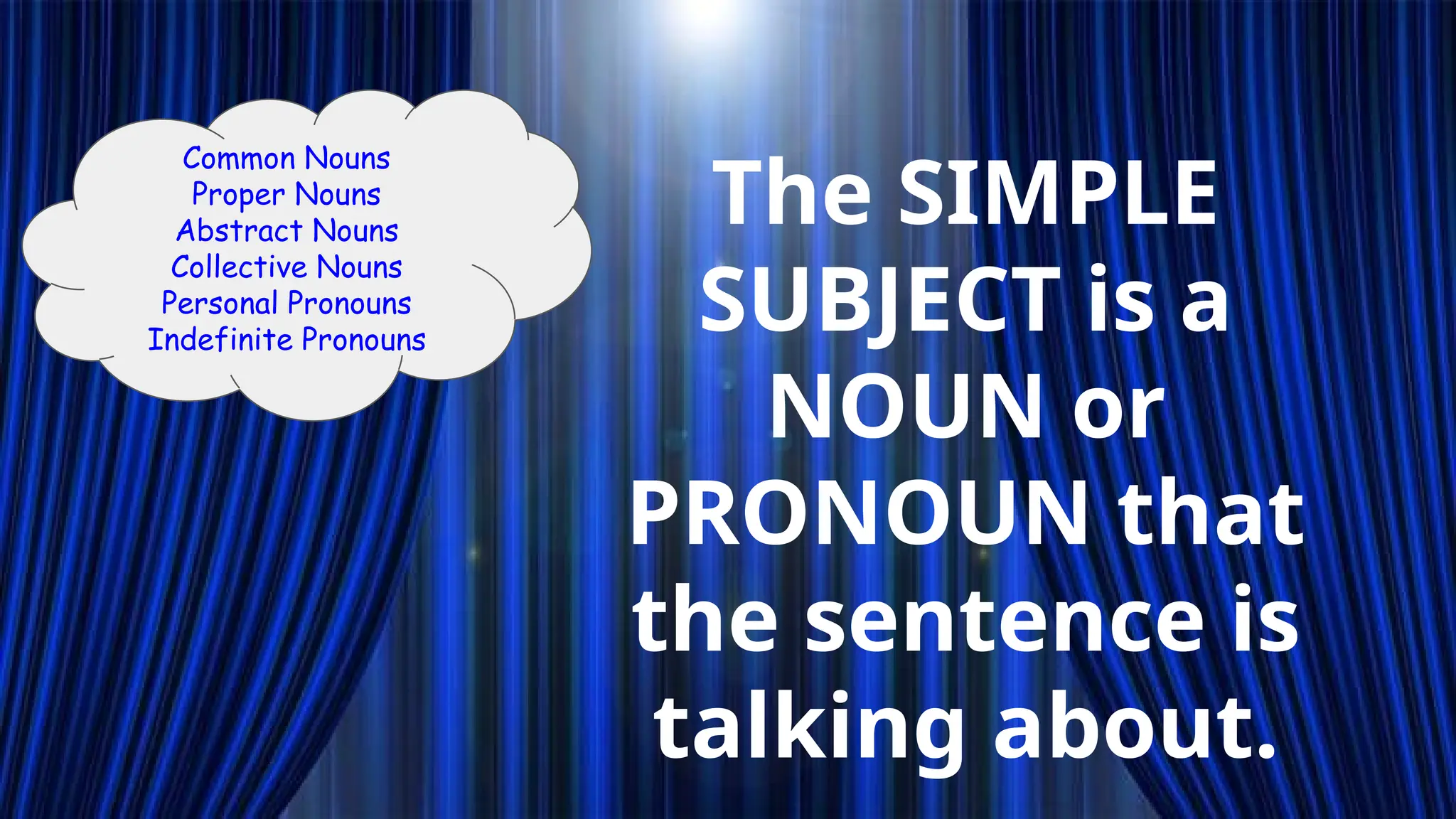 Subject & PredicateVERBSNOUNSADVERBS.pptx