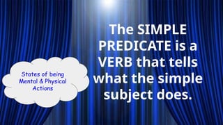 Subject & PredicateVERBSNOUNSADVERBS.pptx