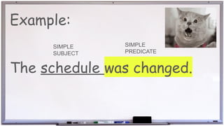 Subject & PredicateVERBSNOUNSADVERBS.pptx