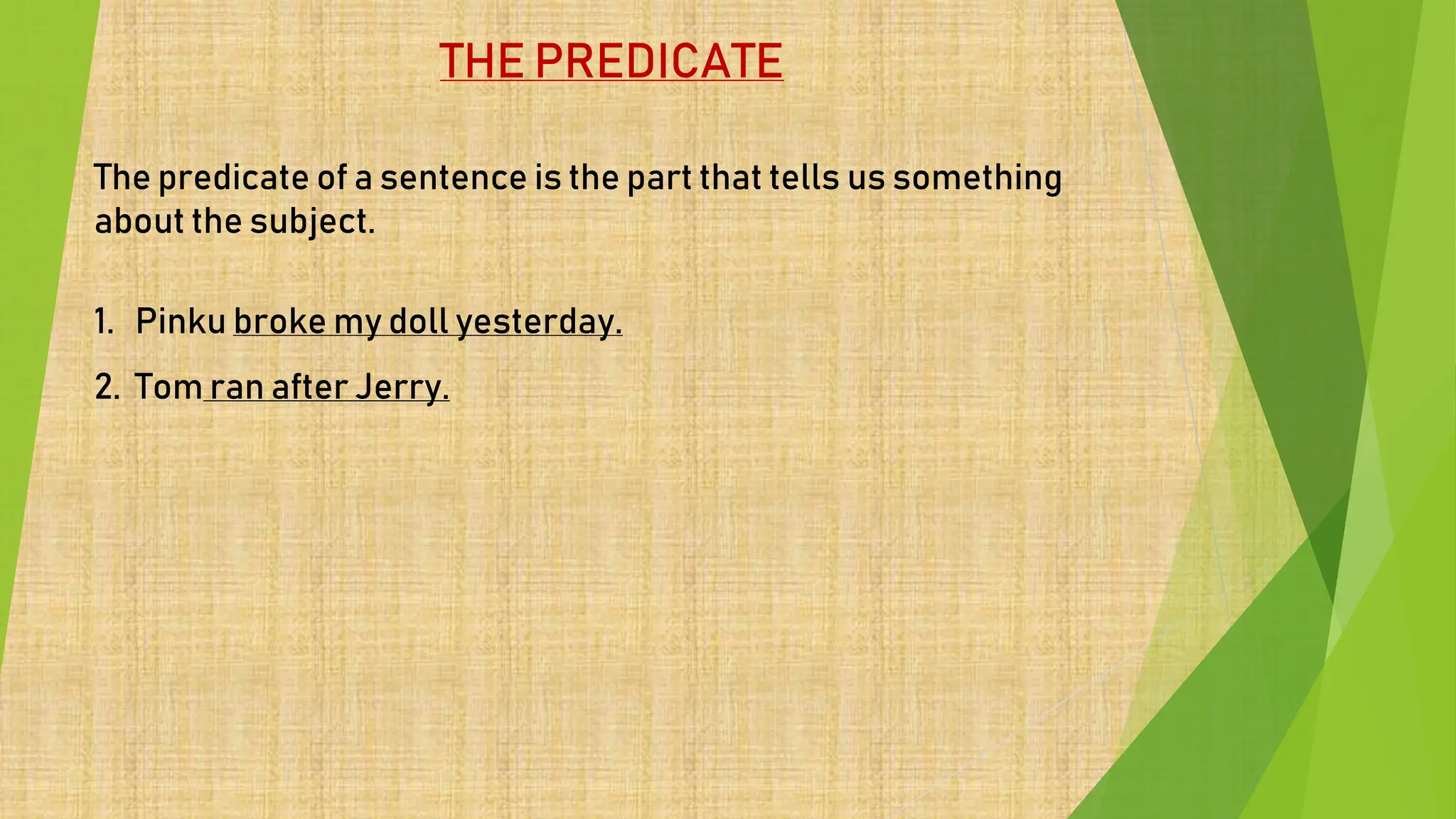 subject and predicate standard two eng.ppt
