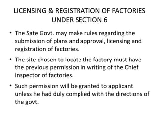 Subject presentation on factory act | PPT