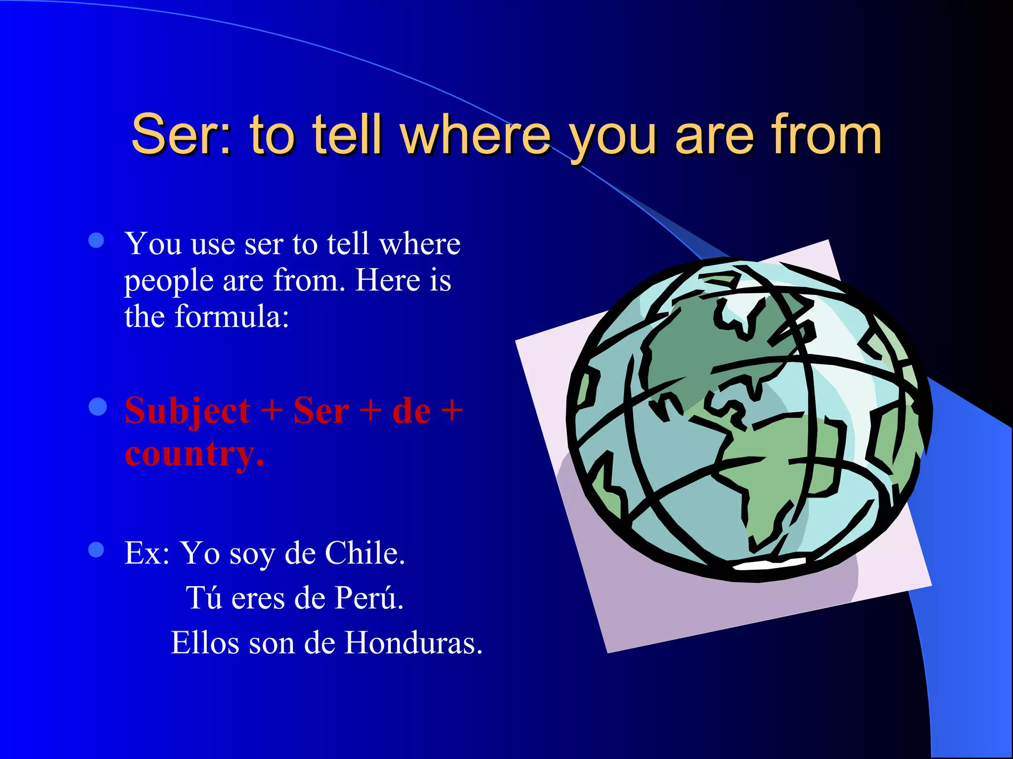 Subject Pronouns & Ser | PPT