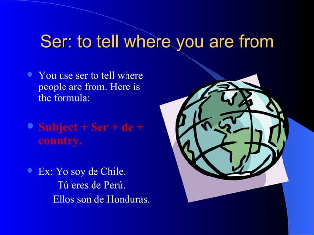 Subject Pronouns & Ser | PPT