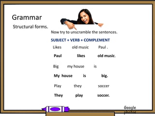 Subject pronouns | PPTX