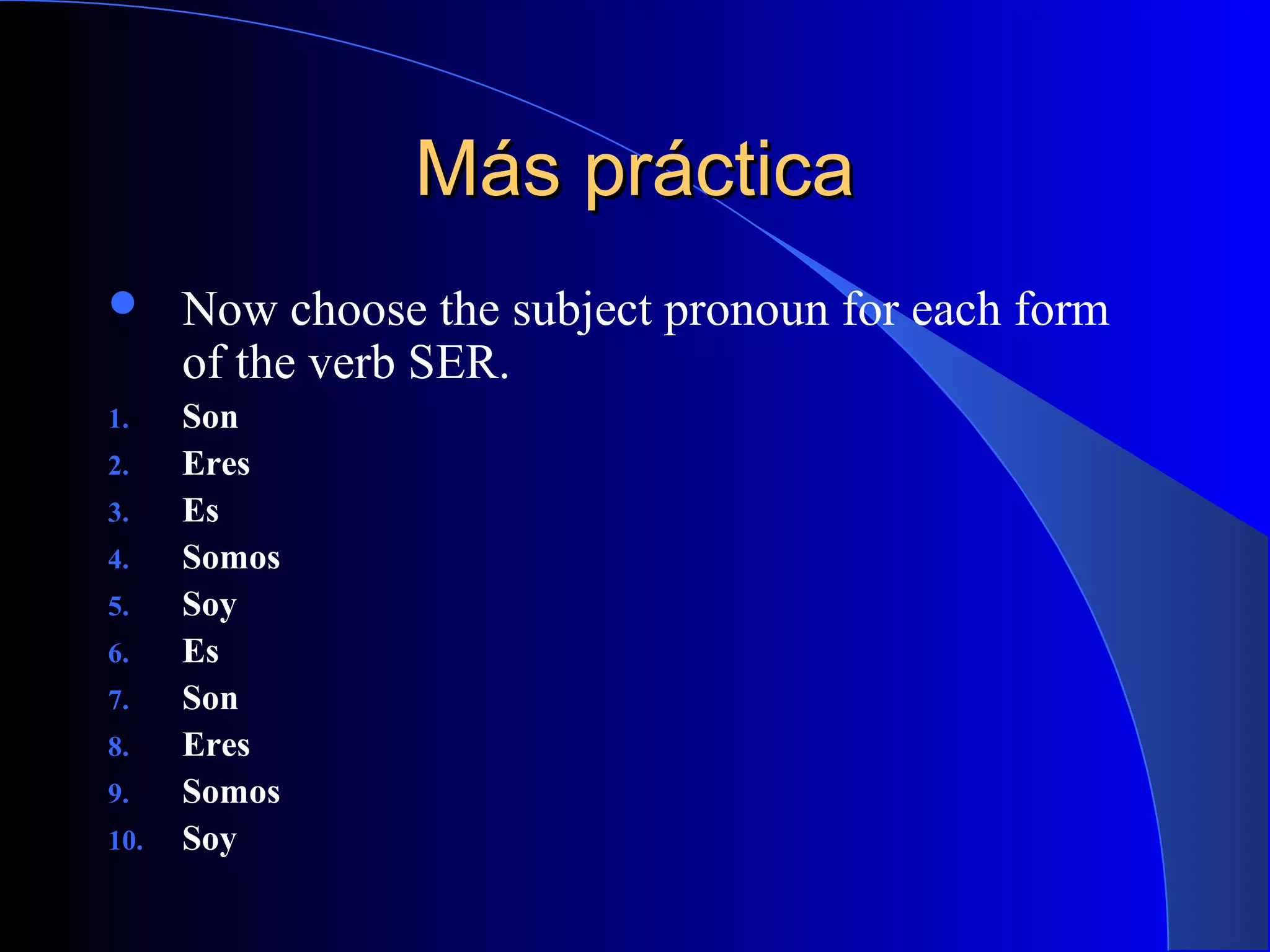 Subject pronouns | PPT
