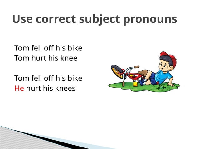 Subject pronouns made easy for young learners | PPTX