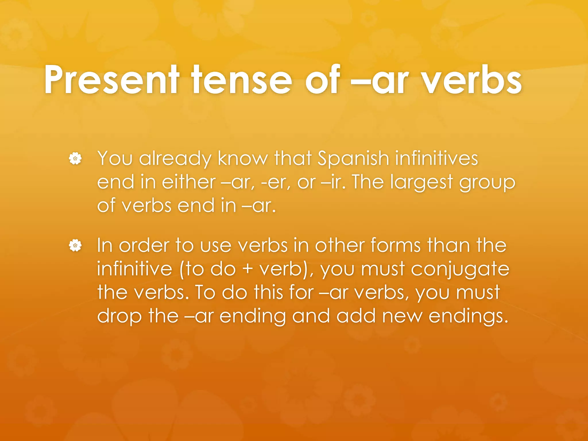 Subject pronouns, conjugation | PPT