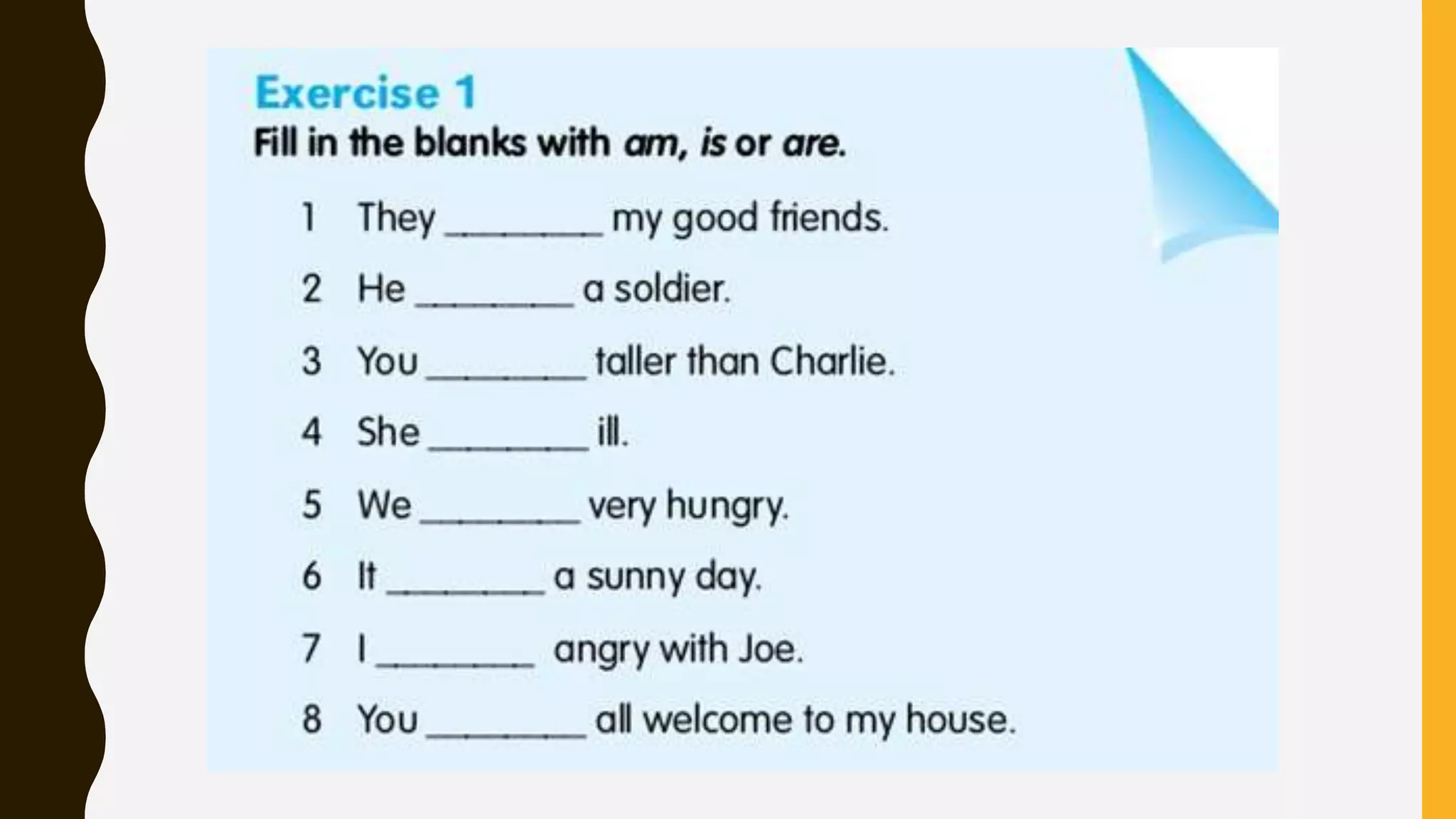 Subject pronouns verb be | PPTX
