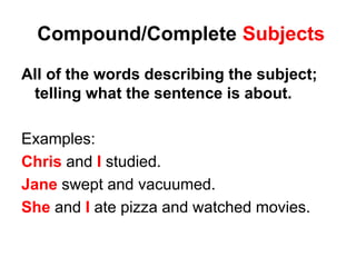 Subject predicates english grammar primary grades | PPT