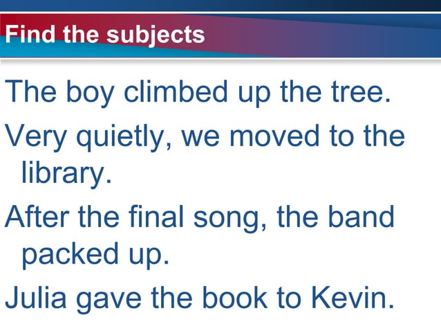 Subjects and objects | PPTX