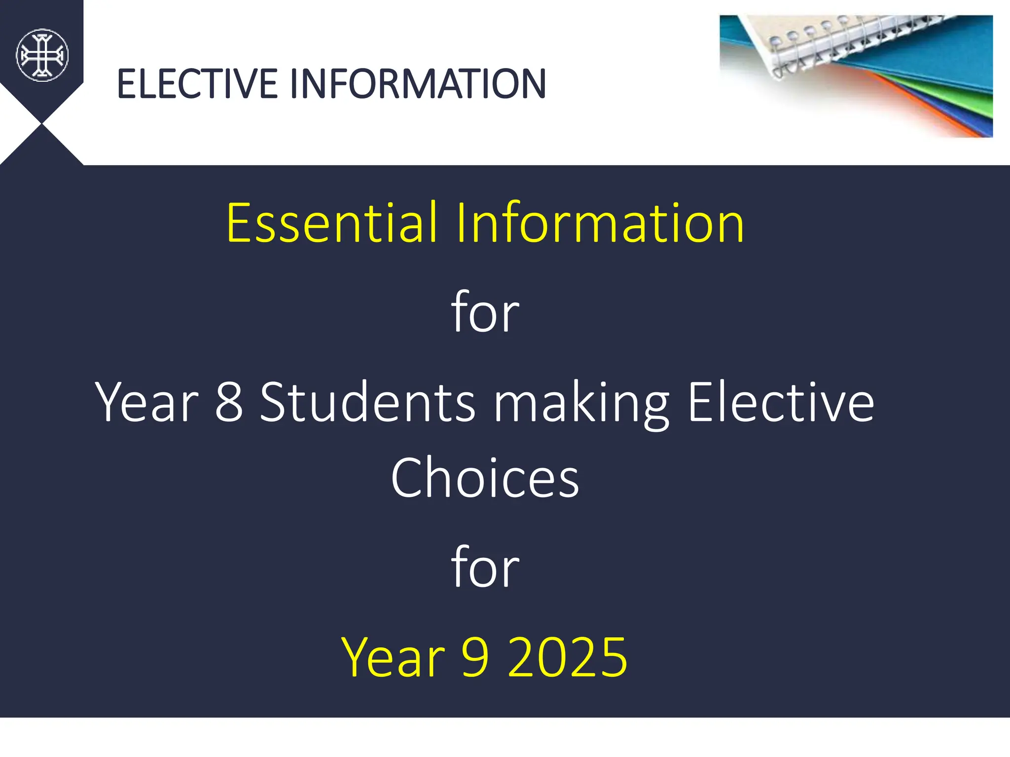 Subject Selection Information Year 8 2024 into Year 9 2025.pptx