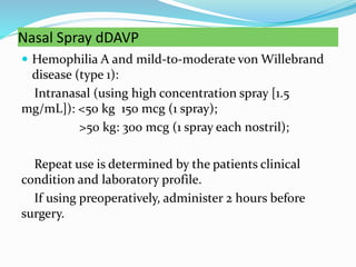 Approach to patient with platelet disorders | PPTX