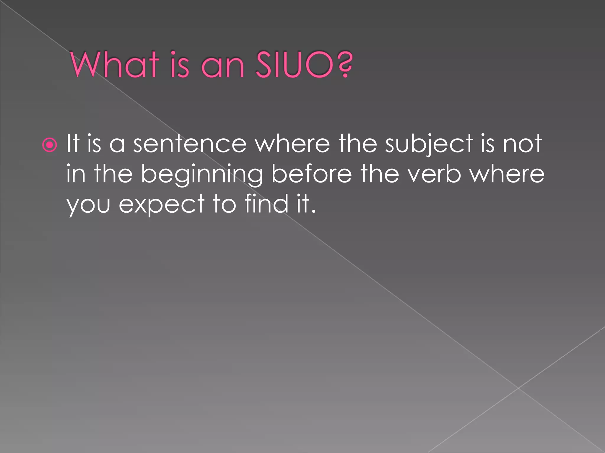 Subjects in unusual order | PPTX