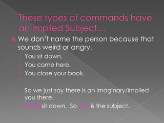 Subjects in unusual order | PPTX