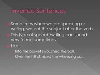 Subjects in unusual order | PPTX