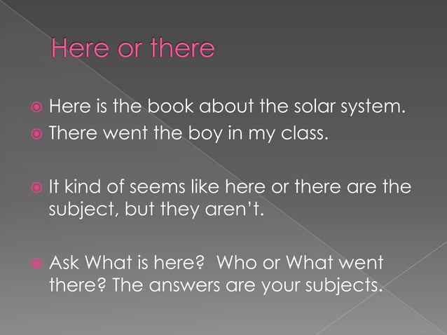 Subjects in unusual order | PPTX