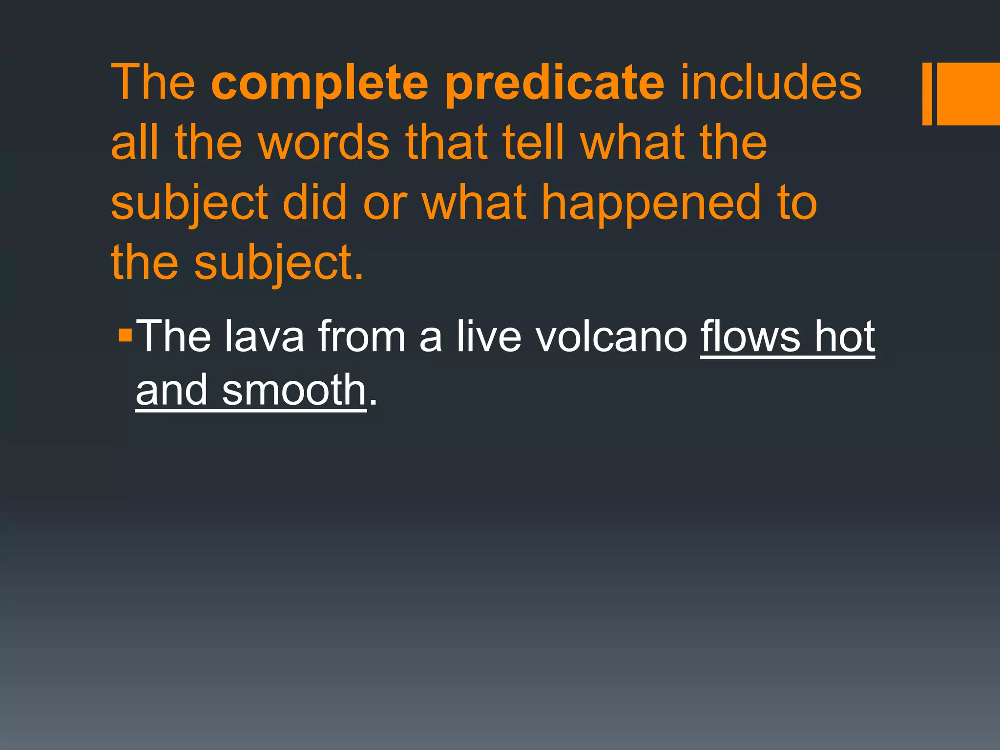 Subjects & predicates | PPT