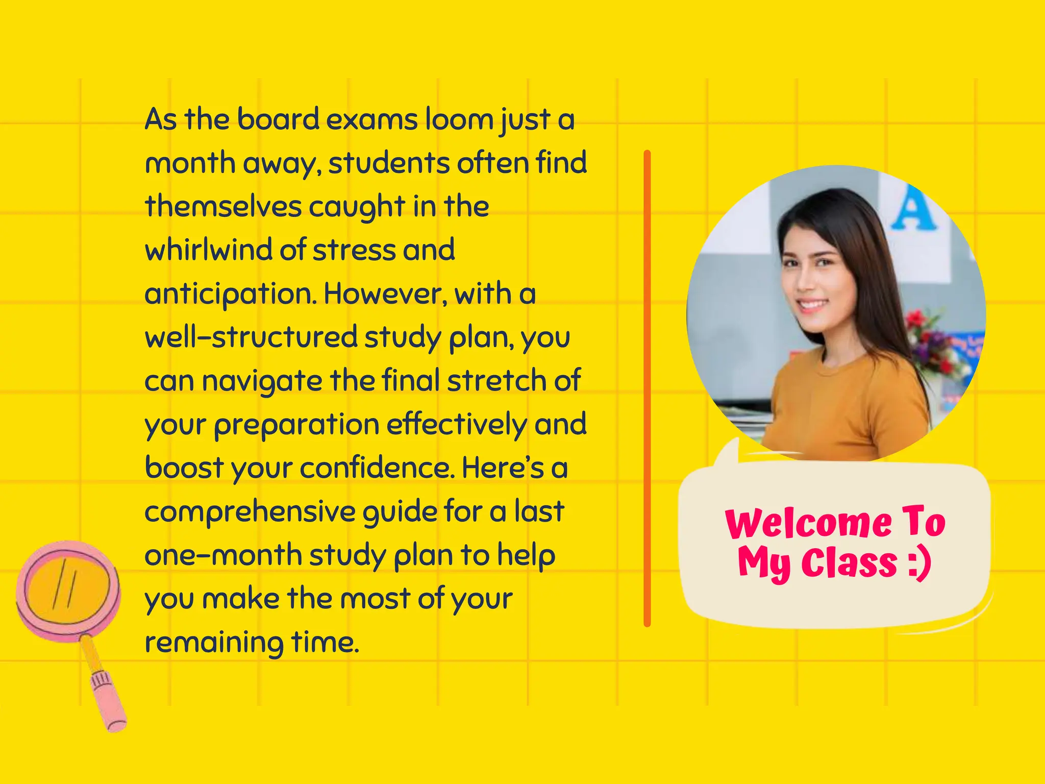 Last One Month Study Plan for Board Exam Preparation 2024 | PPTX