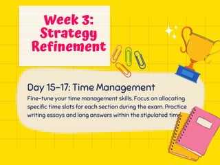 Last One Month Study Plan for Board Exam Preparation 2024 | PPTX