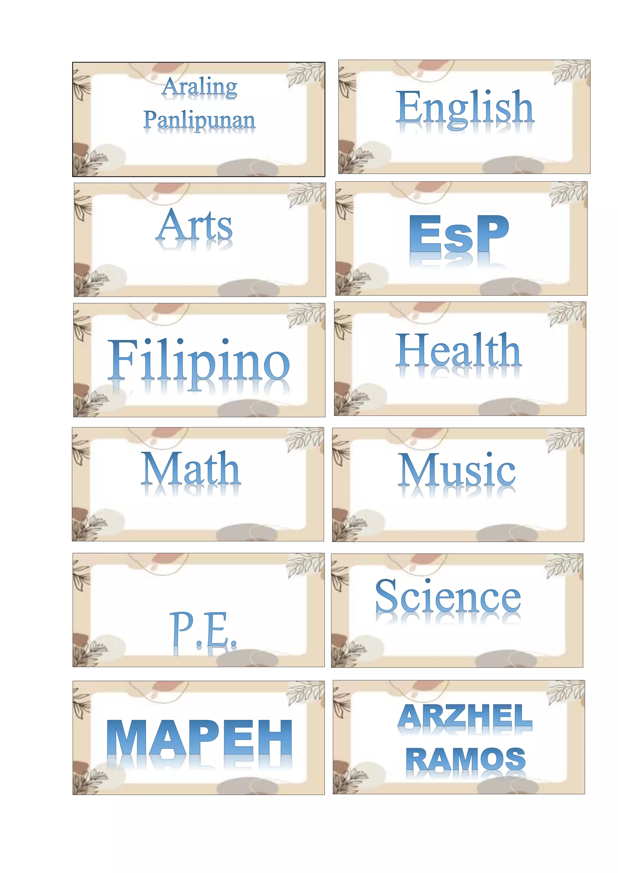 Subject Templates.docx