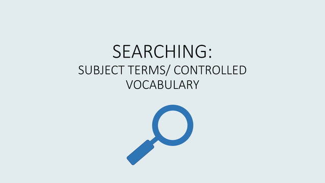 Subject terms | PPT