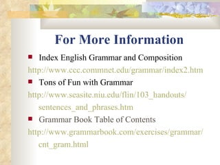 Positioning the Subject and the Verb | PPT