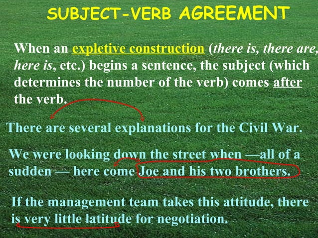 Subject Verb Agreement | PPT