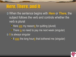 Subject verb agreement | PPTX