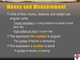 Subject verb agreement | PPT