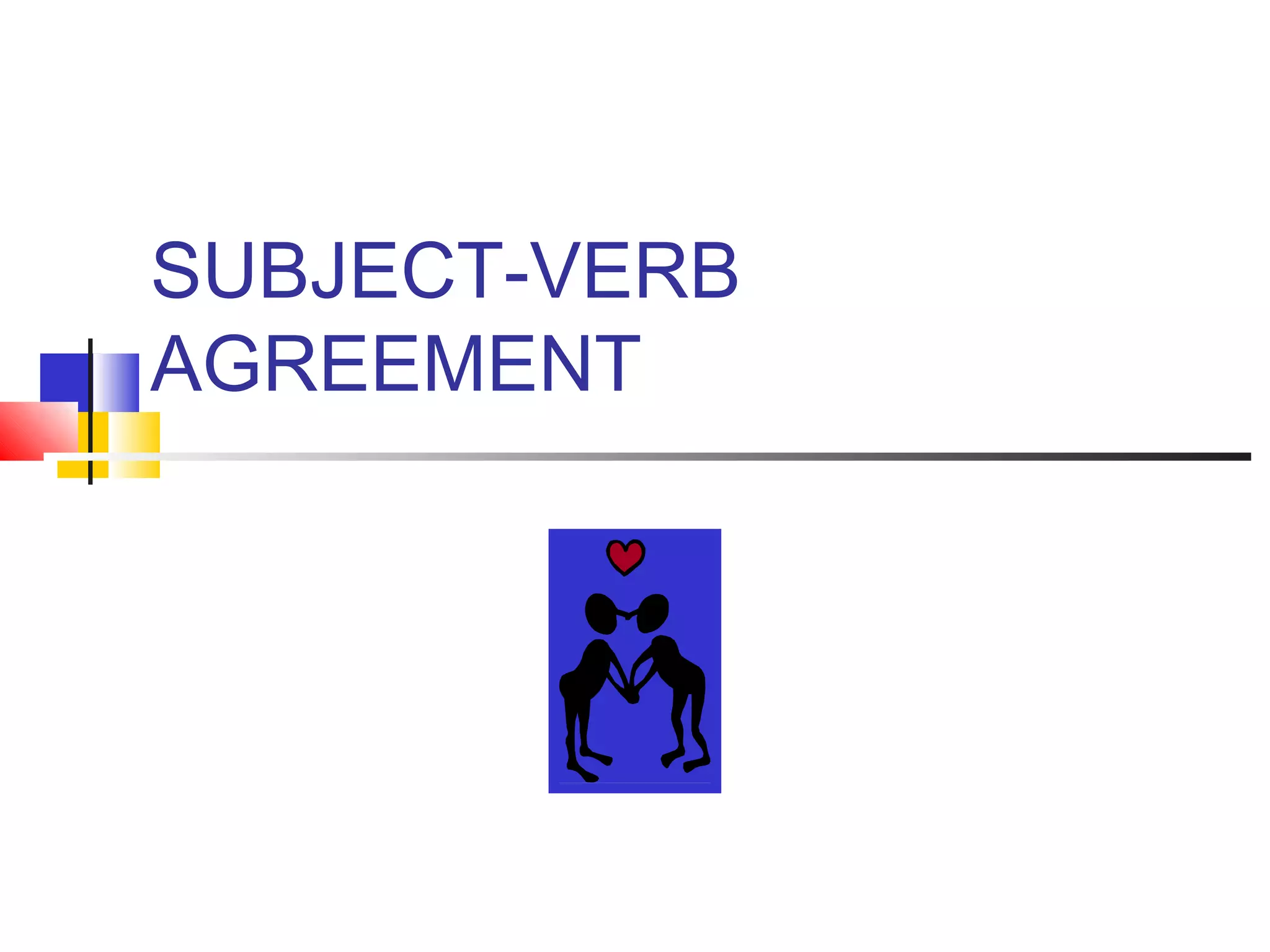 Subject verb agreement | PPT