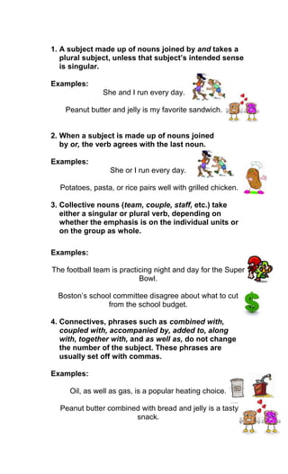 Subject Verb Agreement Rules | DOCX