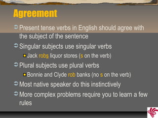 Subject verb agreement | PPT