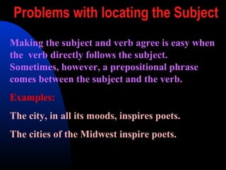 Subject verb agreement | PPT