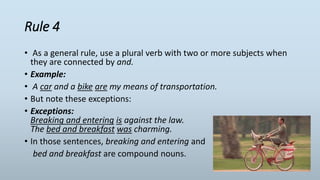 Subject verb agreement | PPTX