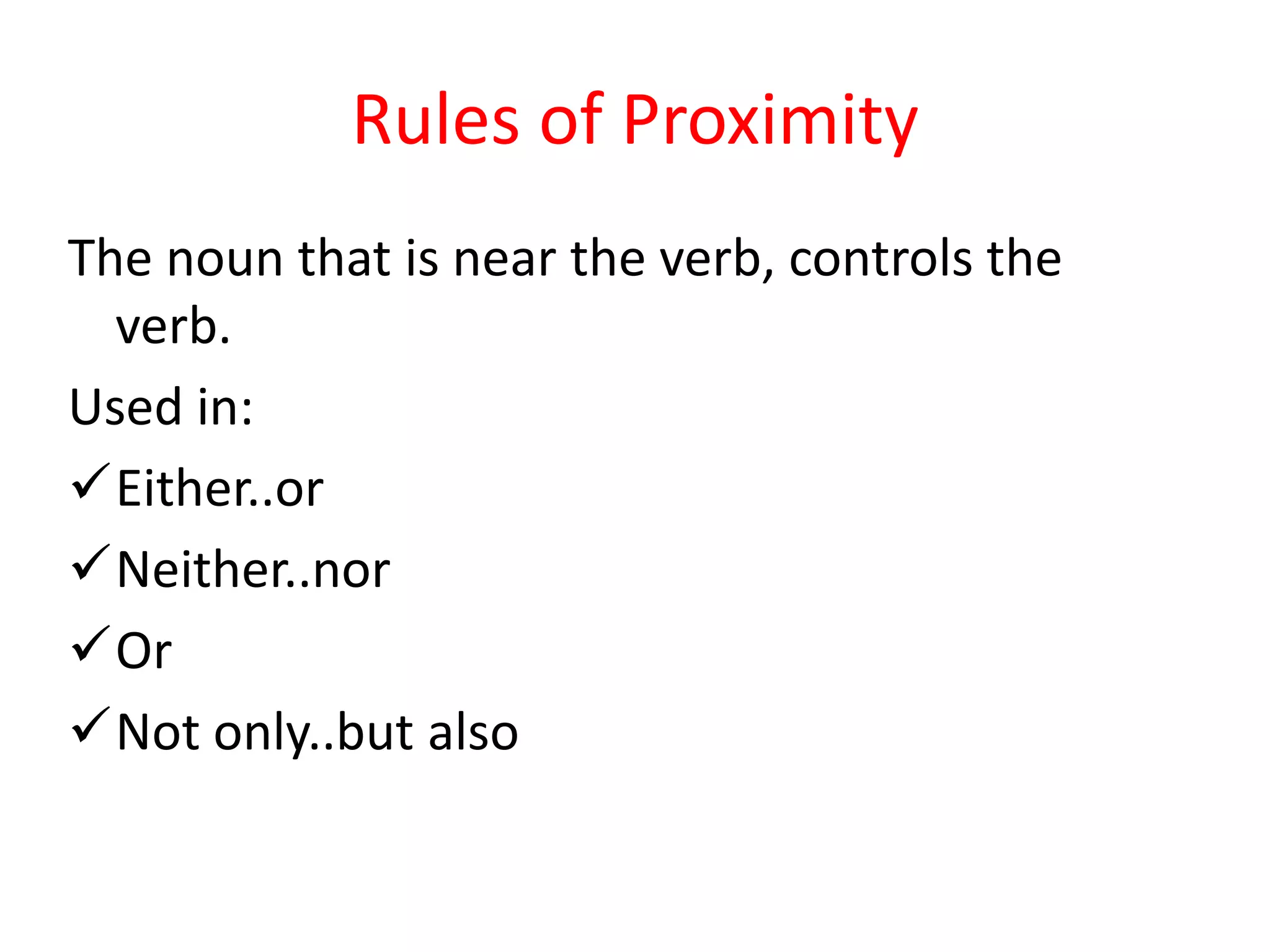 Subject verb agreement | PPTX