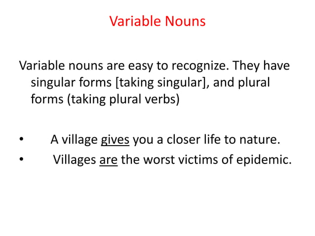 Subject verb agreement | PPTX | Programming Languages | Computing