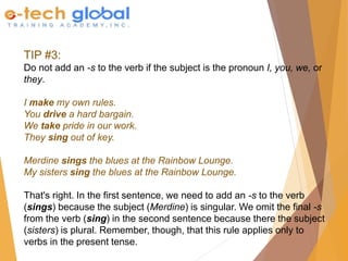 Subject Verb Agreement (SVA) | PPT