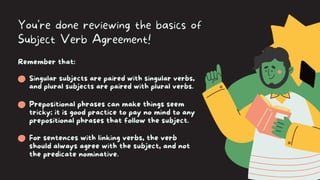 subject verb agreement.pdf | Stamps and Coins | Collecting