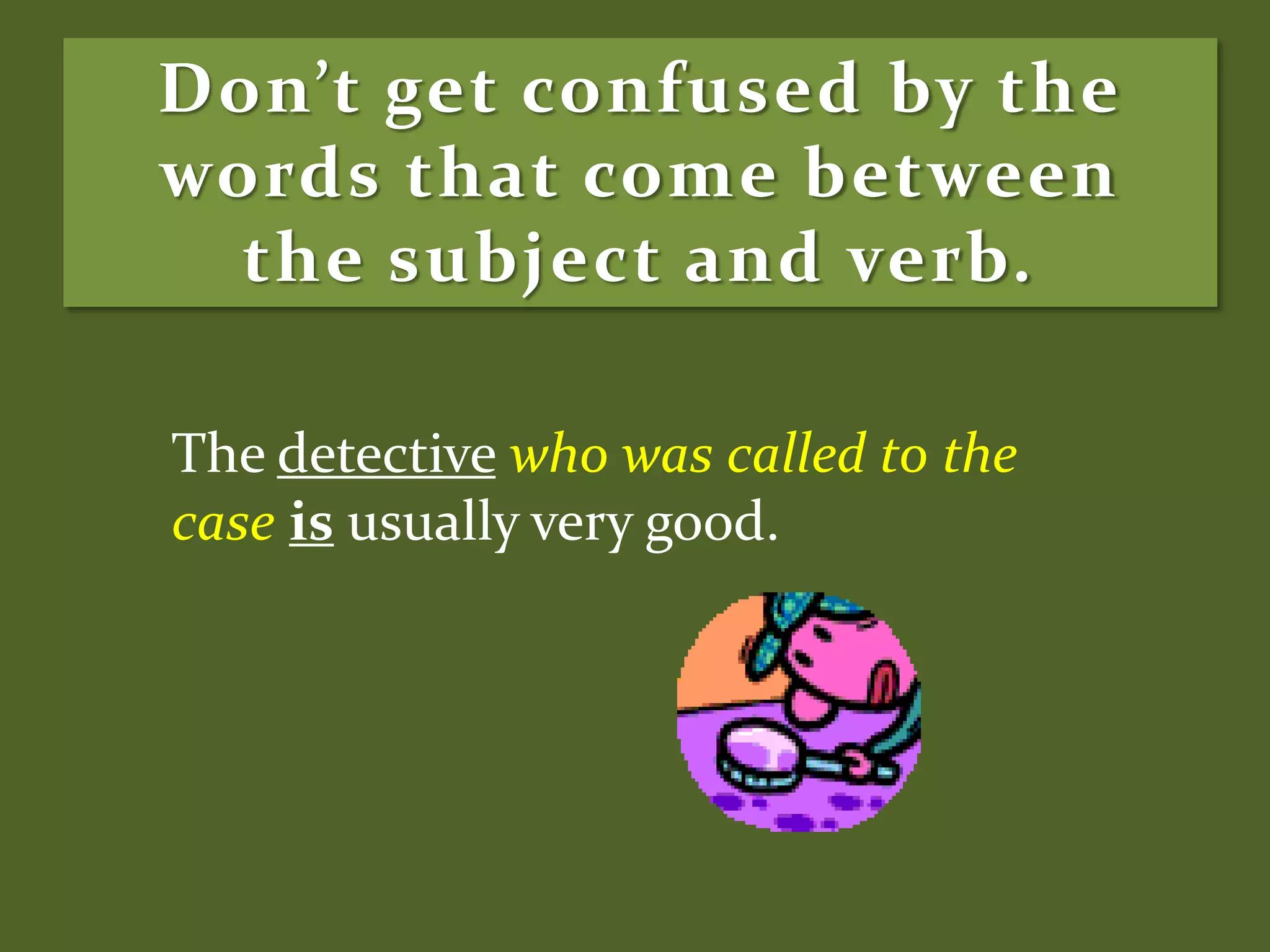 Subject_Verb Agreement.pptx | Food & Drink