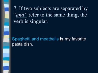 subjectverbagreement how to match subject with verb.ppt