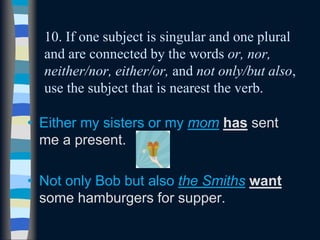 subjectverbagreement how to match subject with verb.ppt