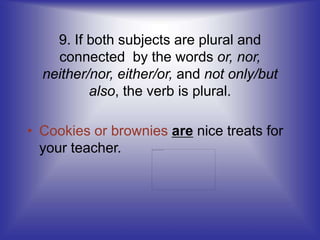 20 rules of subject verb agreement / Subject Verb Agreement | PPT