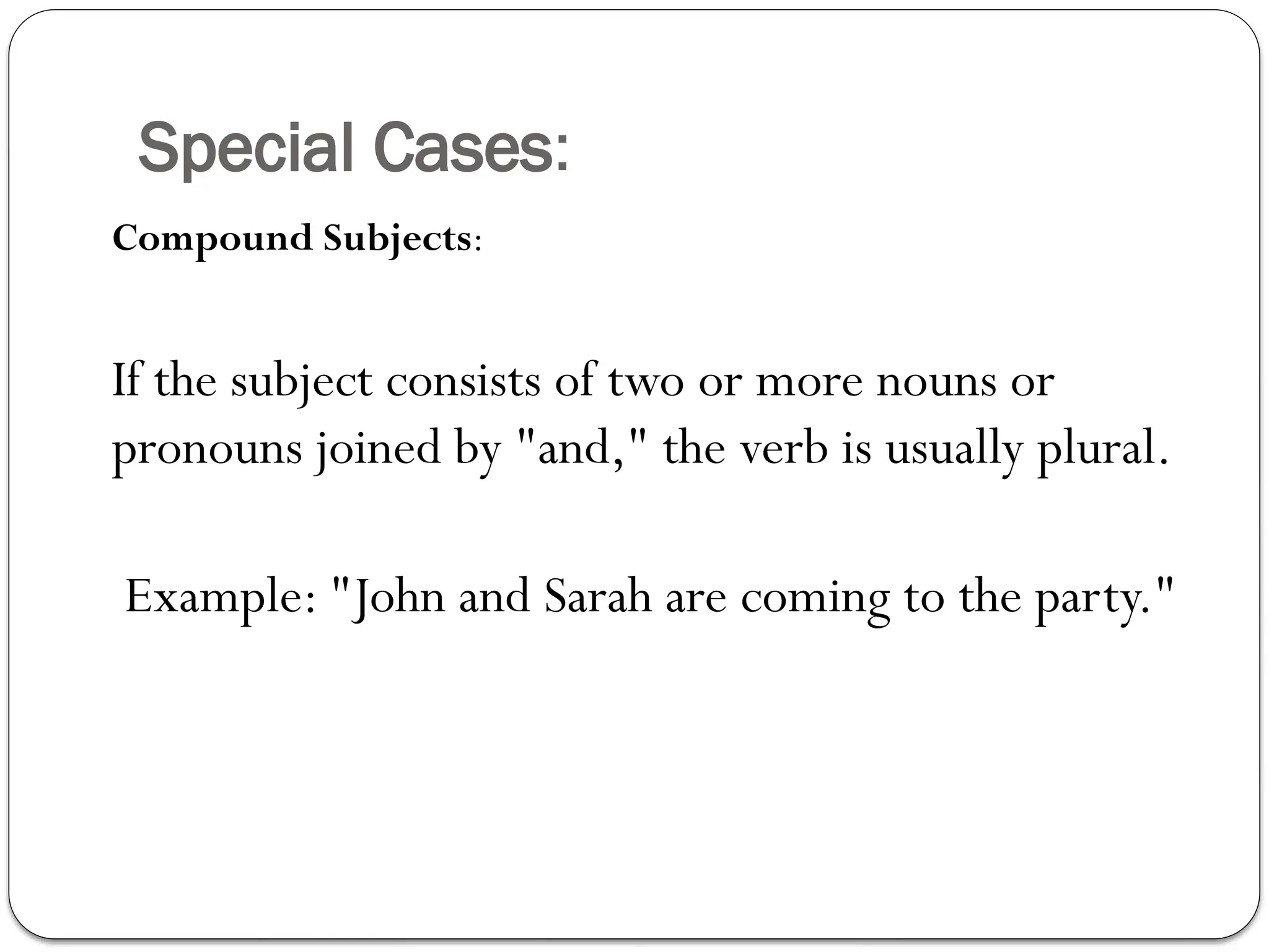 Subject verb agreement powerpoint presentation | PPTX