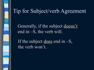 subjectverbagreement in this u will get to know about subject verb and ...